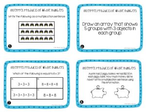 3rd Grade Operations and Algebraic Thinking Task Card Bundle and Math ...