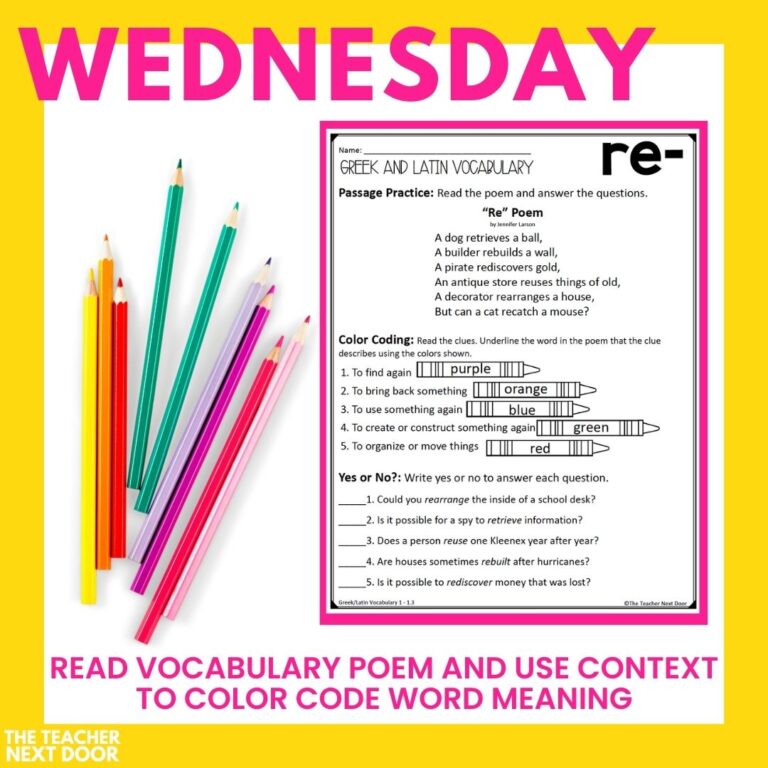 A Weekly Vocabulary Lesson Plan to BOOST Skilled Reading and ...