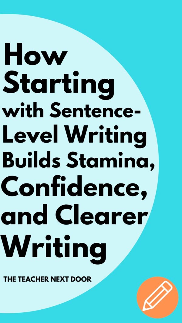 How Starting with Sentence Writing Builds Stamina, Confidence, and ...