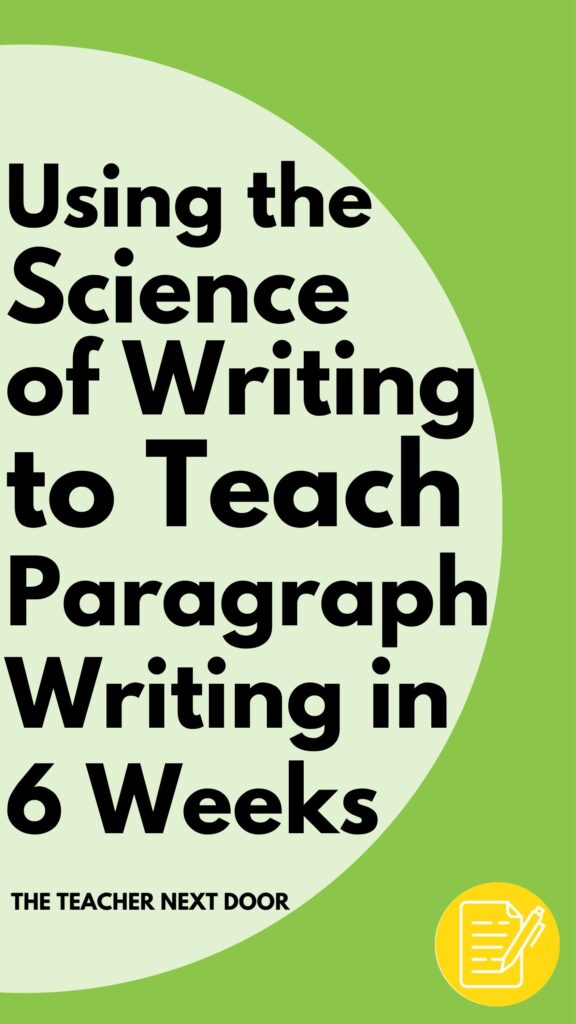Using the Science of Writing to Teach Paragraph Writing in 6 Weeks ...