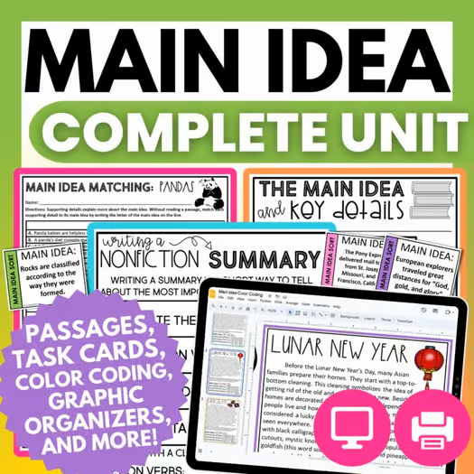 Mentor Texts for Teaching Main Idea - The Teacher Next Door